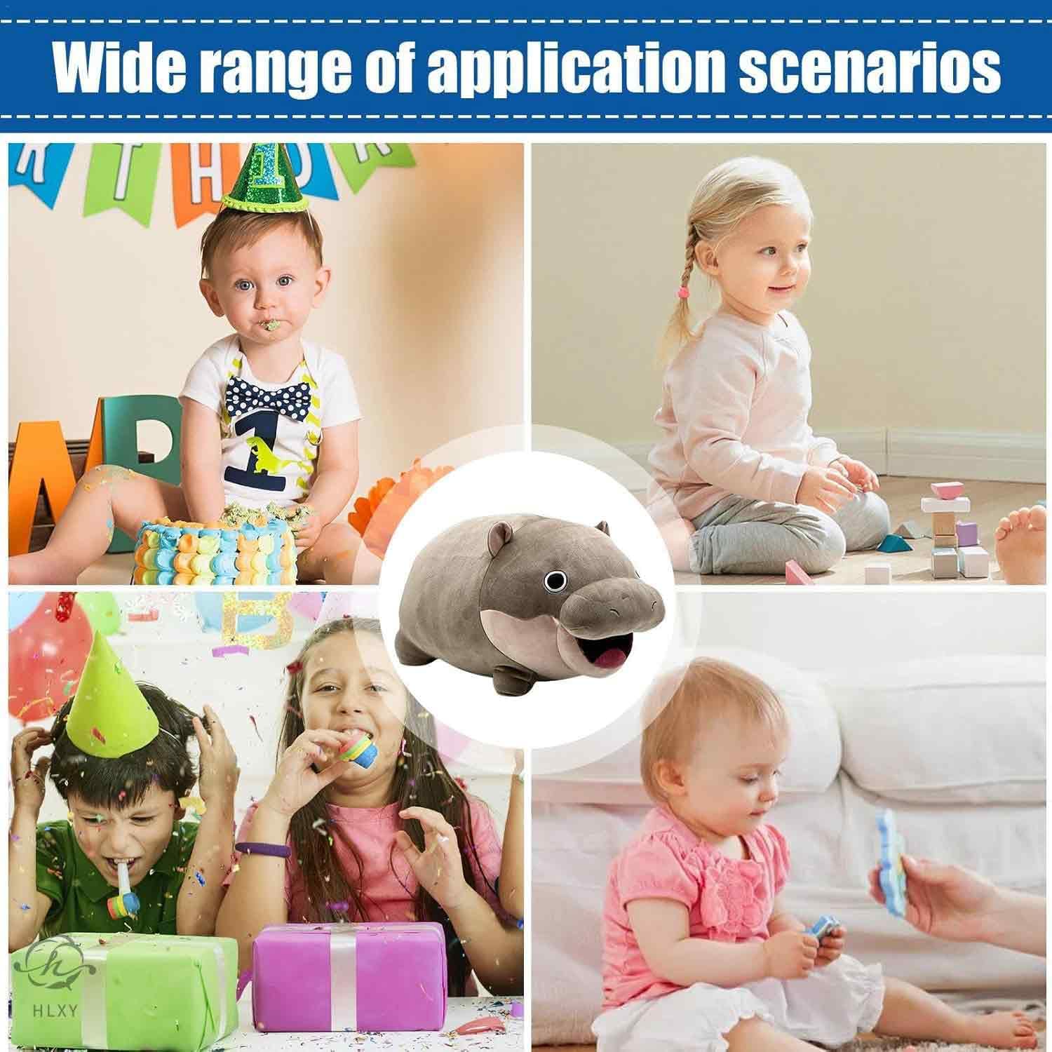 Moo Deng Plush Hippo Plush: Moo Deng Hippo Plush Hippo Stuffed Animal Hippo Toy for Fans Gift Pillow for Kids and Adults