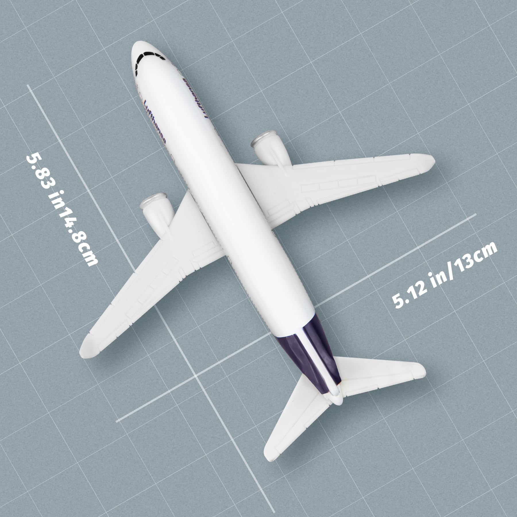Sky Trek Model Airplanes Lufthansa Airplane Airlines Plane Aircraft Model for Display Collection and Gifts.