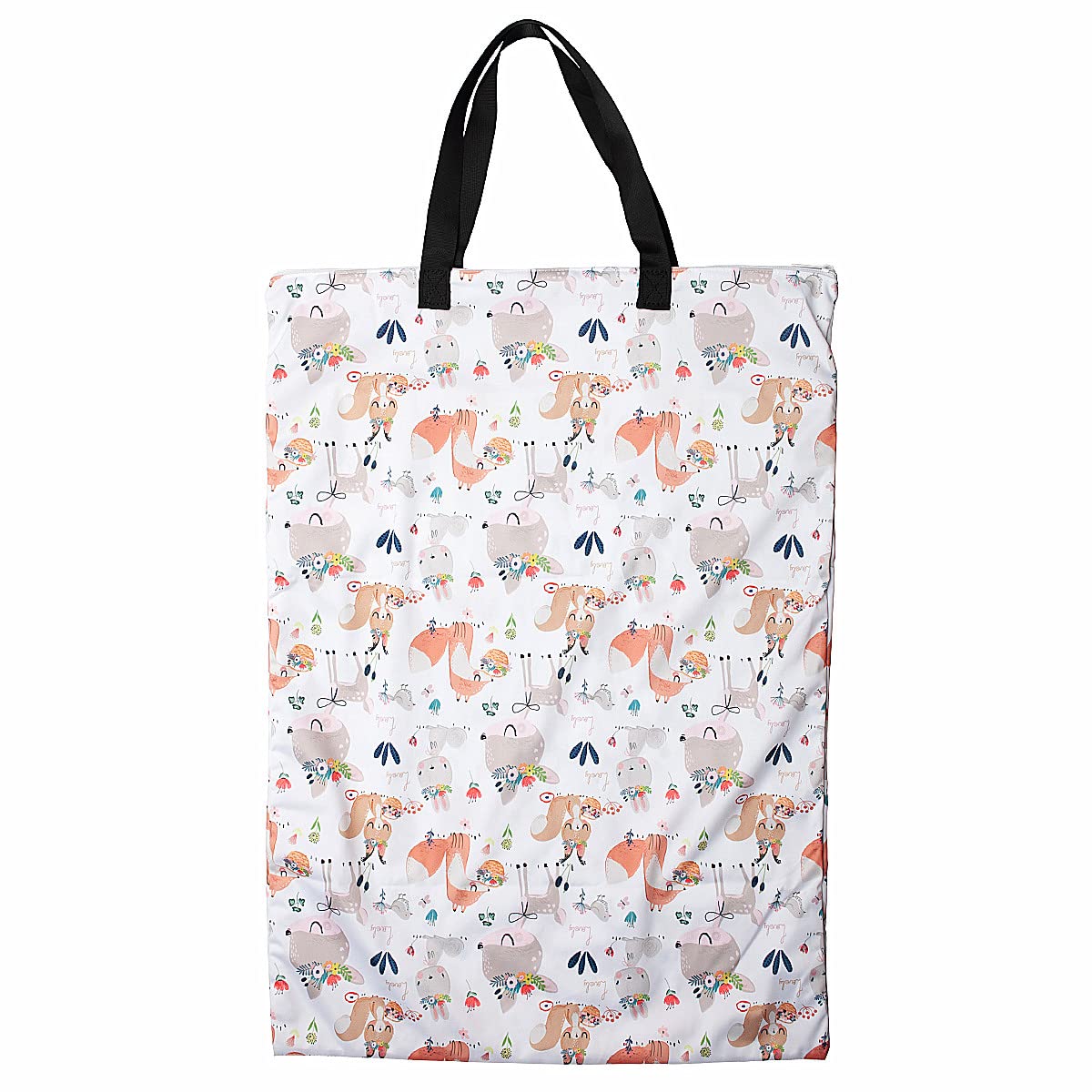 Large Hanging Wet/Dry Cloth Diaper Pail Bag for Reusable Diapers or Laundry