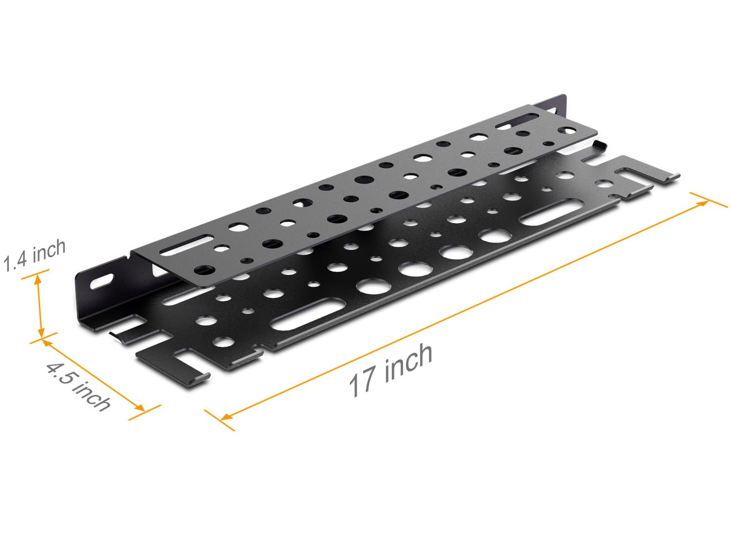 METALTER Wall Mount Tool Storage Rack, Screwdriver and Pliers Holder, Hand Tools Organizer, 17 inches, Black
