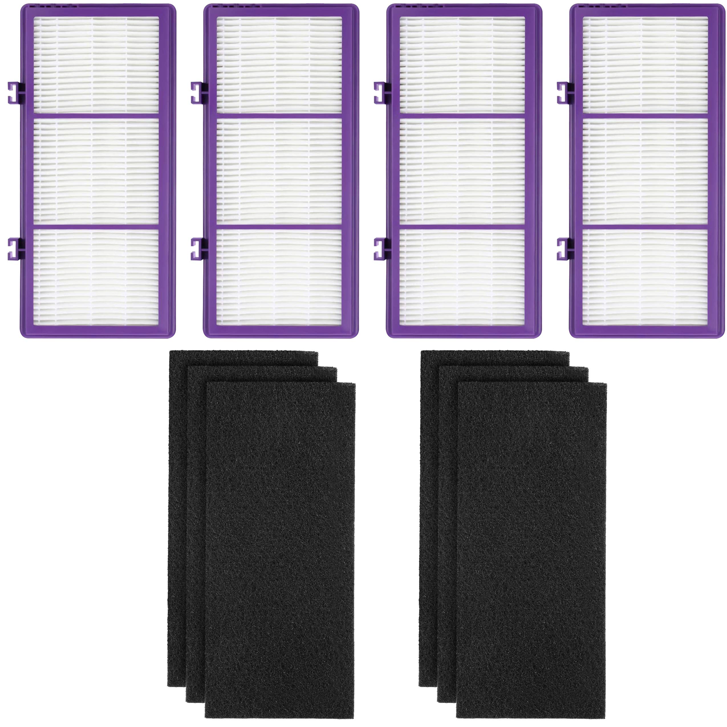 Fette Filter - AER1 Filters for Air Purifier Holmes, HAPF300AP Performance Plus Filter for Holmes, Replacement HAPF300AP-U4 (4 Ture HEPA Filters + 6 Carbon Filters (Purple)