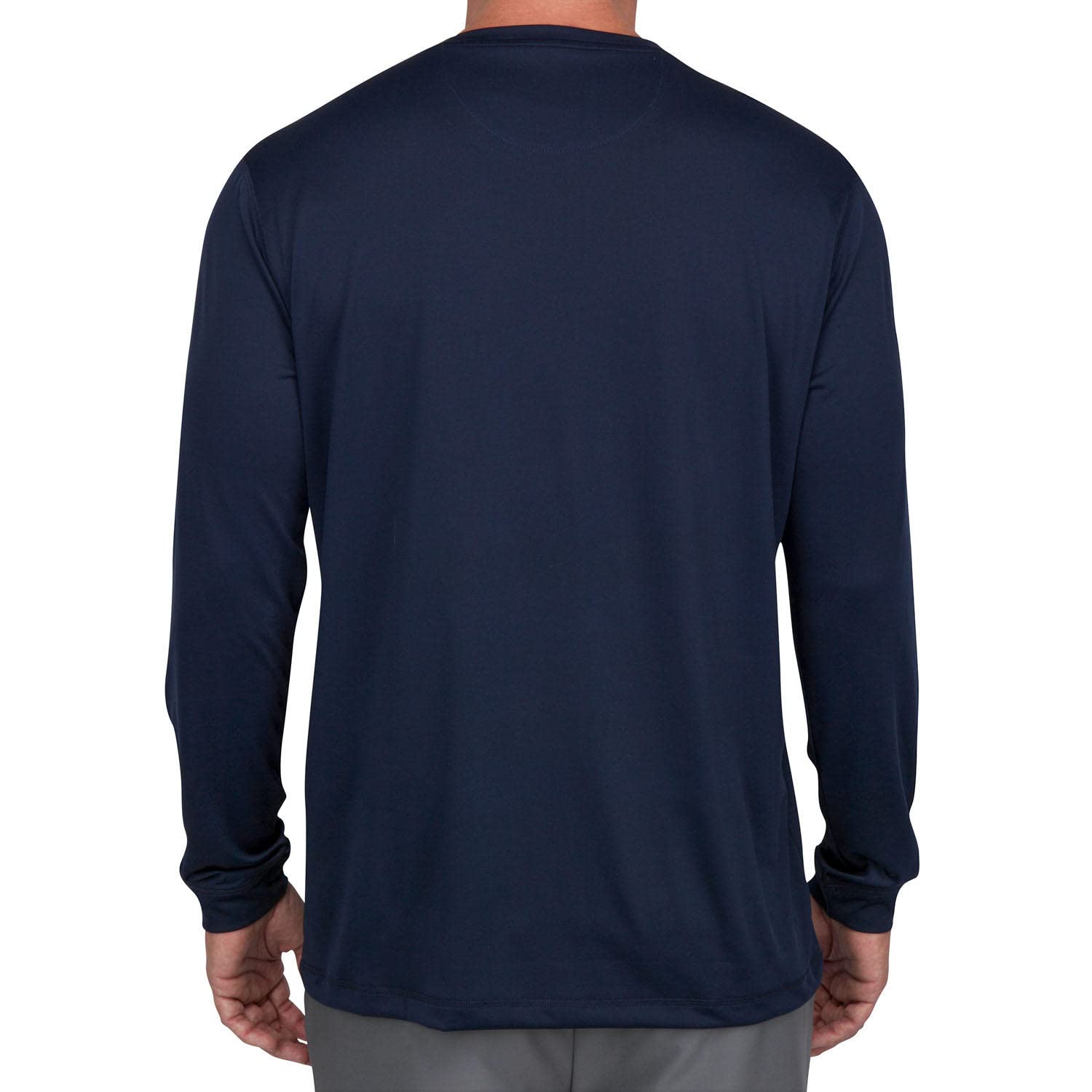 Greg Norman Men's Long Sleeve Golf Performance Tee - Navy XX-Large