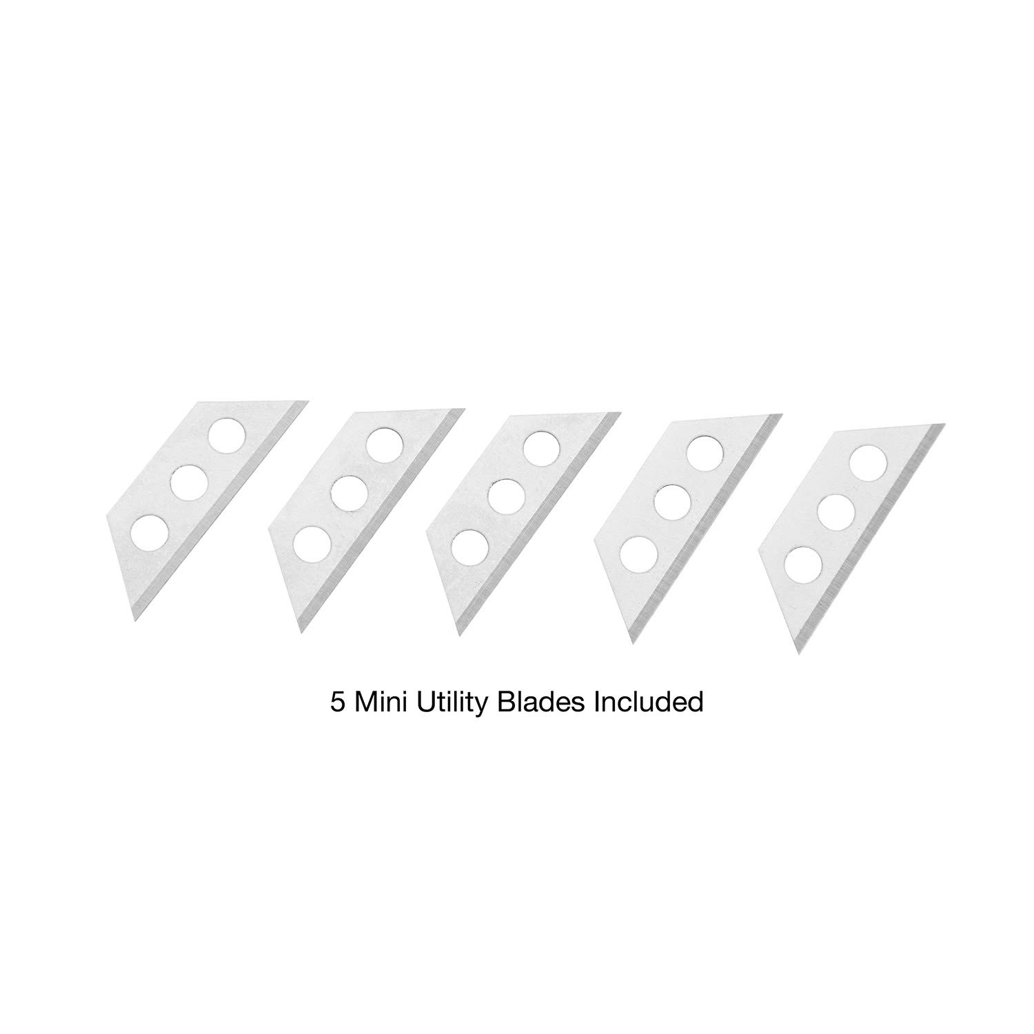 Sheffield 12851 Mini Utility Blades, 5 Piece | Fits Sheffield 12116 and 121126 Mini Utility Knifes | 1-1/8β x 3/8β Blades | Do-Everything Blade for a Do-Everything Knife
