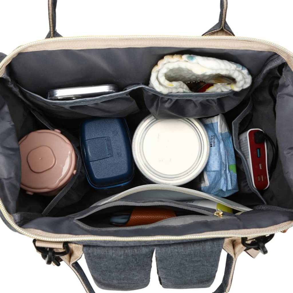 MEUHX Baby Diaper Bags Stroller Pocket Mother Large Capacity Travel Nappy Backpacks Convenient Nursing Bag