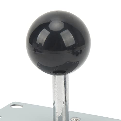 Jeanoko Arcade Controller Kit, Metal ABS Dustproof Washers High Temperature Resistance USB Cable DIY Joystick Removable Ball for Computer Game(Black)