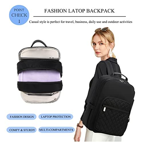 Shaelyka Laptop Backpack for 15.6 inches Laptop, Water-resistant, Large Capacity Backpack for College