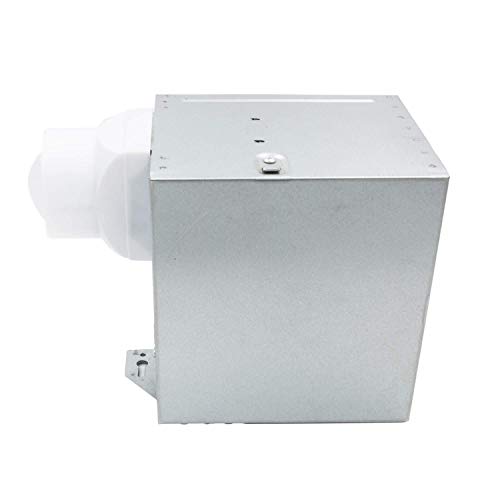 Maxxima Luvoni 80 CFM Bathroom Exhaust and Ventilation Fan - 3000K Warm White 600 Lumen LED Light, Quiet 1.5 Sones Operation, White Grill Ceiling Fan