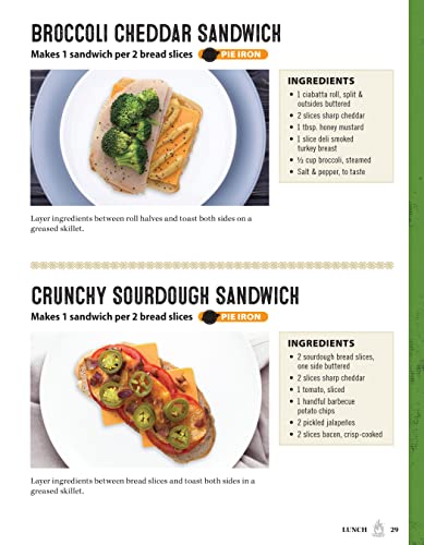 The New Campfire Cookbook: Pie Iron Sandwiches and Kebabs Plus Easy to Make Sauces, Dips, and Spreads (Fox Chapel Publishing) Over 100 Recipes - Breakfast, Grilled Cheese, S'Mores, Seafood, and More
