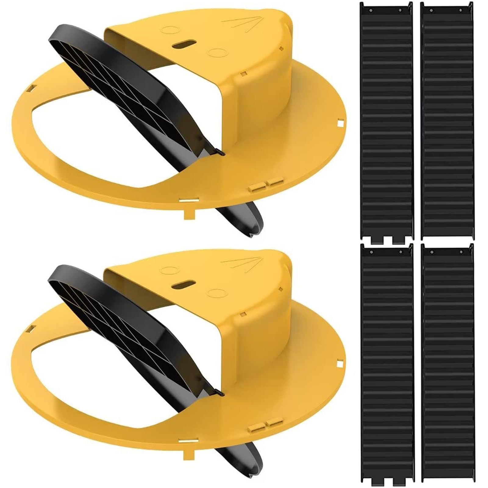 Mouse Trap Bucket - Multi-Catch, Auto-Reset, Humane or Lethal Rat Trap - Mouse Traps Indoor for Home - No Chemicals or Glue Needed - ABS Material - 5 Gallon Bucket Compatible 2pack