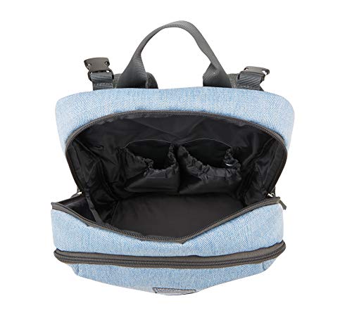 Eddie Bauer Meridian Diaper Backpack, Grey/Blue