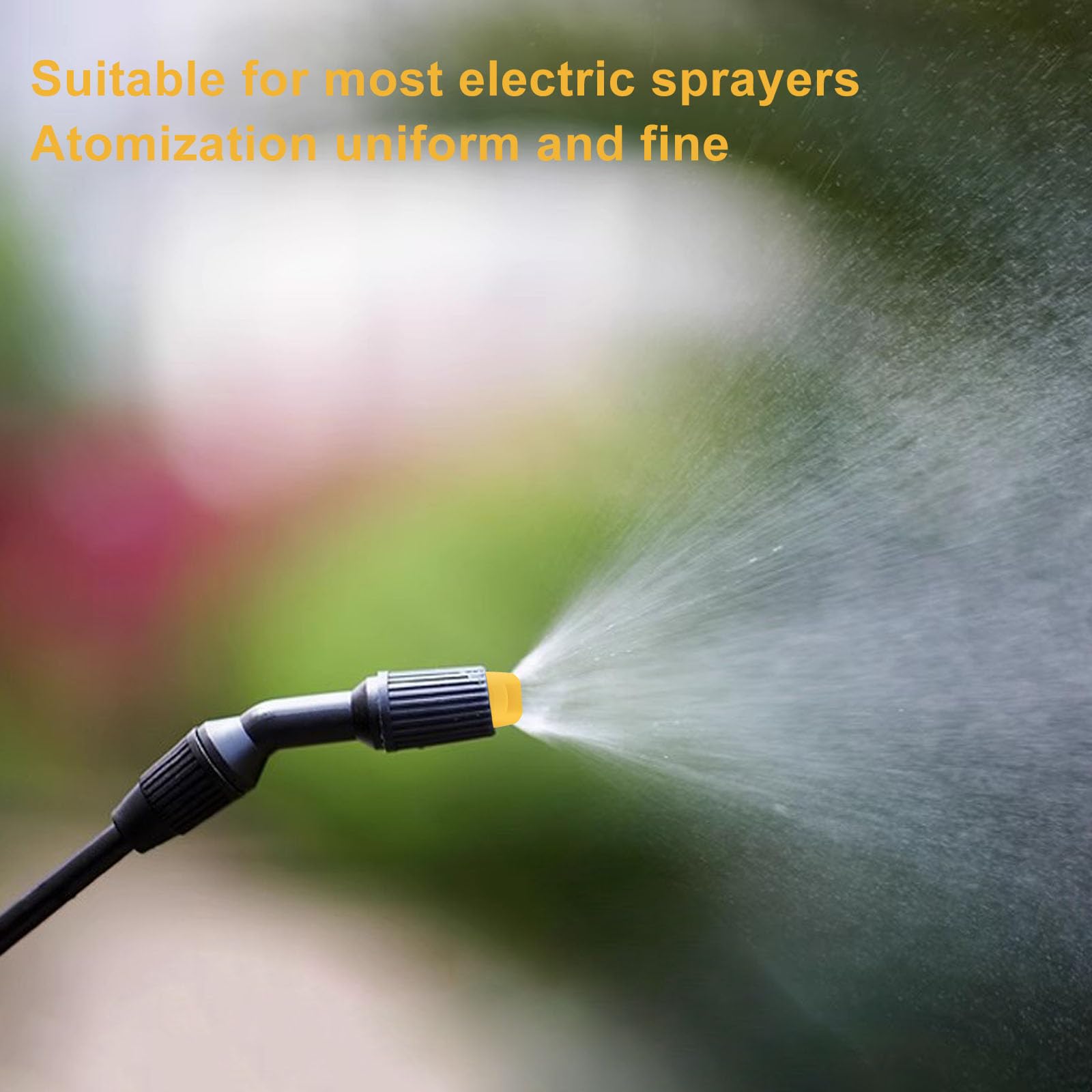 Sydien 20Pcs Plastic 1/4 BSPT Male Thread Flat Fan Sprayer Tip 80 Degrees Nozzles For Cooling, Agricultural Irrigation, Waste Gas Treatment Yellow