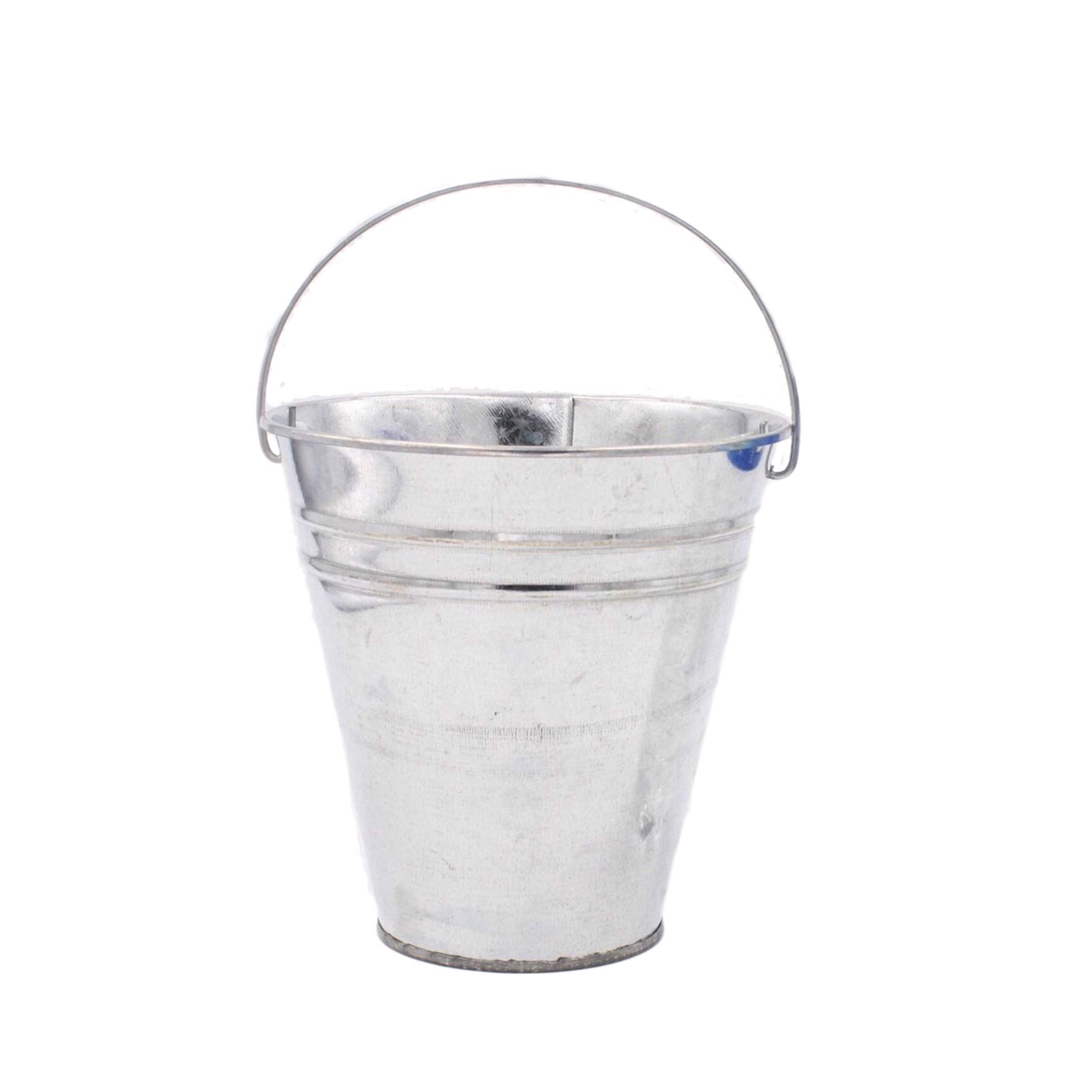 Goldenvalueable 12 Metal Buckets 5 Inch Galvanized Pail for Wedding Decorations, Centerpieces for Party, Garden Planters