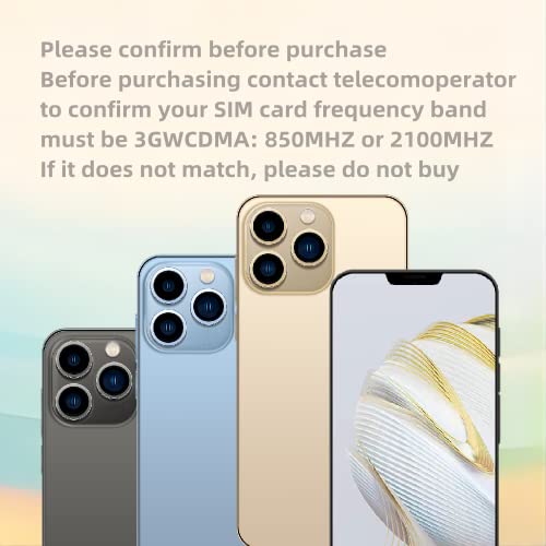 ZSDDZZY 6.11in Screen,E88,Android Smartphone ,Dual SIM Card,1G RAM 16G ROM,Only Supports Dual SIM Card Frequency Band of 3GWCDMA :850/2100MHZ,Unlocked Cell Phone(Black