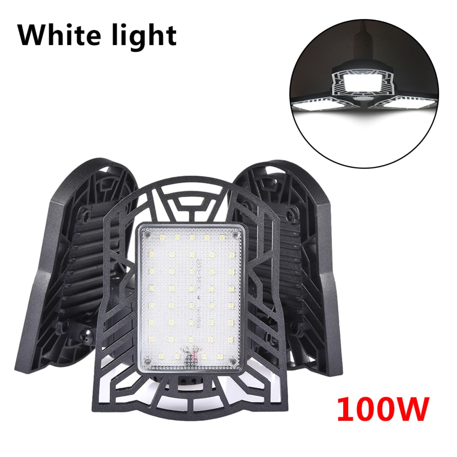 MAVARO Bright Led Garage Light, Garage Lights Ceiling Led, Three Glow Light for Garage, Workshop 4 Pack