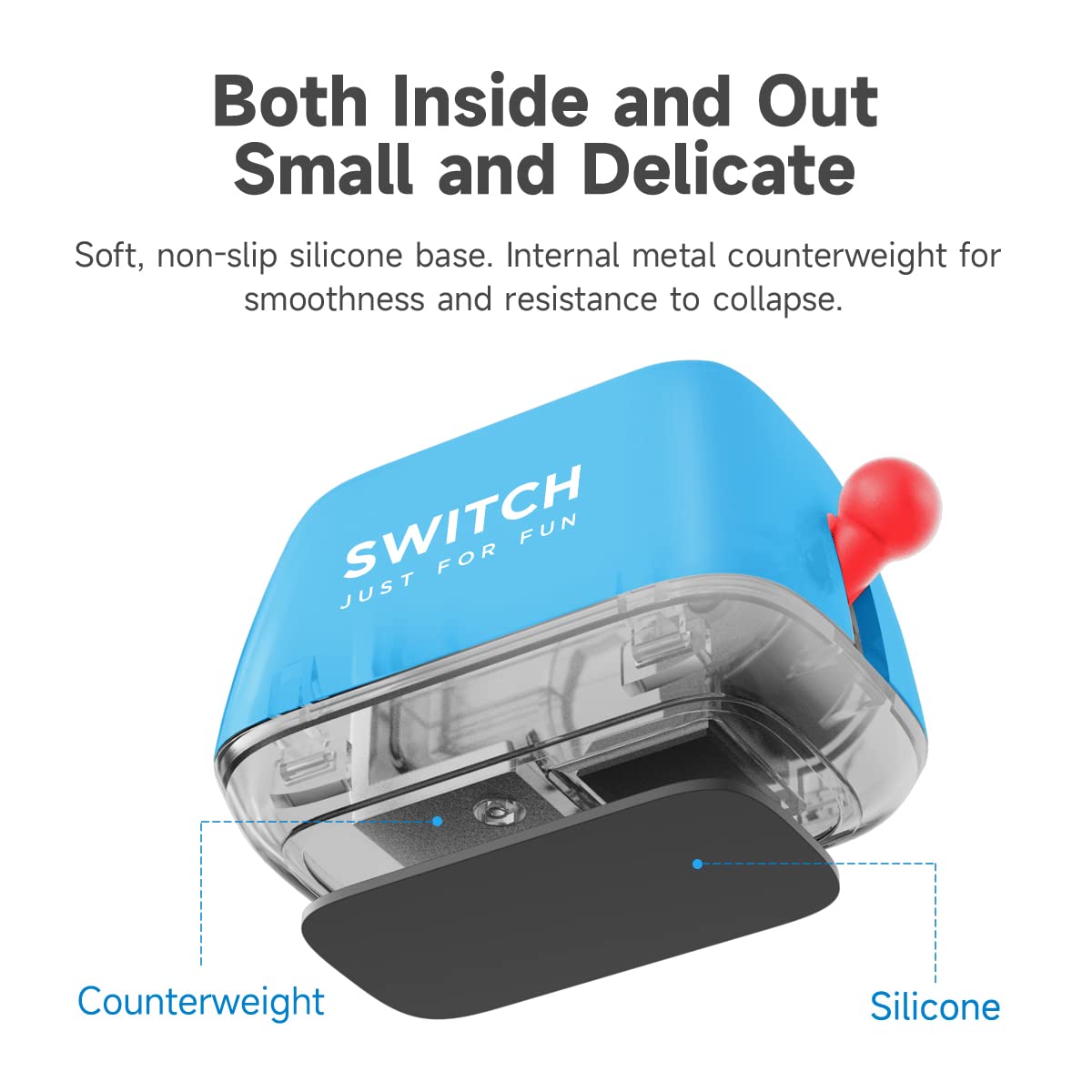 Hagibis Switch Game Card Case for Nintendo Switch/Lite/OLED Portable Cute Toaster Switch Game Card Storage Holder with 2 slots Switch Game Cartridge (Blue)