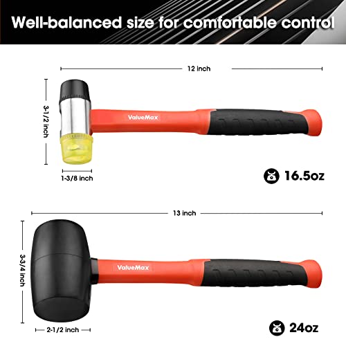 WORKPRO 13" Laminate Floor Cutter With Rubber Mallet Set