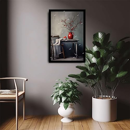 FLFGIDD Canvas Oil Painting Farmhouse Decor Canvas Wall Art Rustic Wall Decor for Living Room Bed Room Office 5x7inch with Solid Wood Frame
