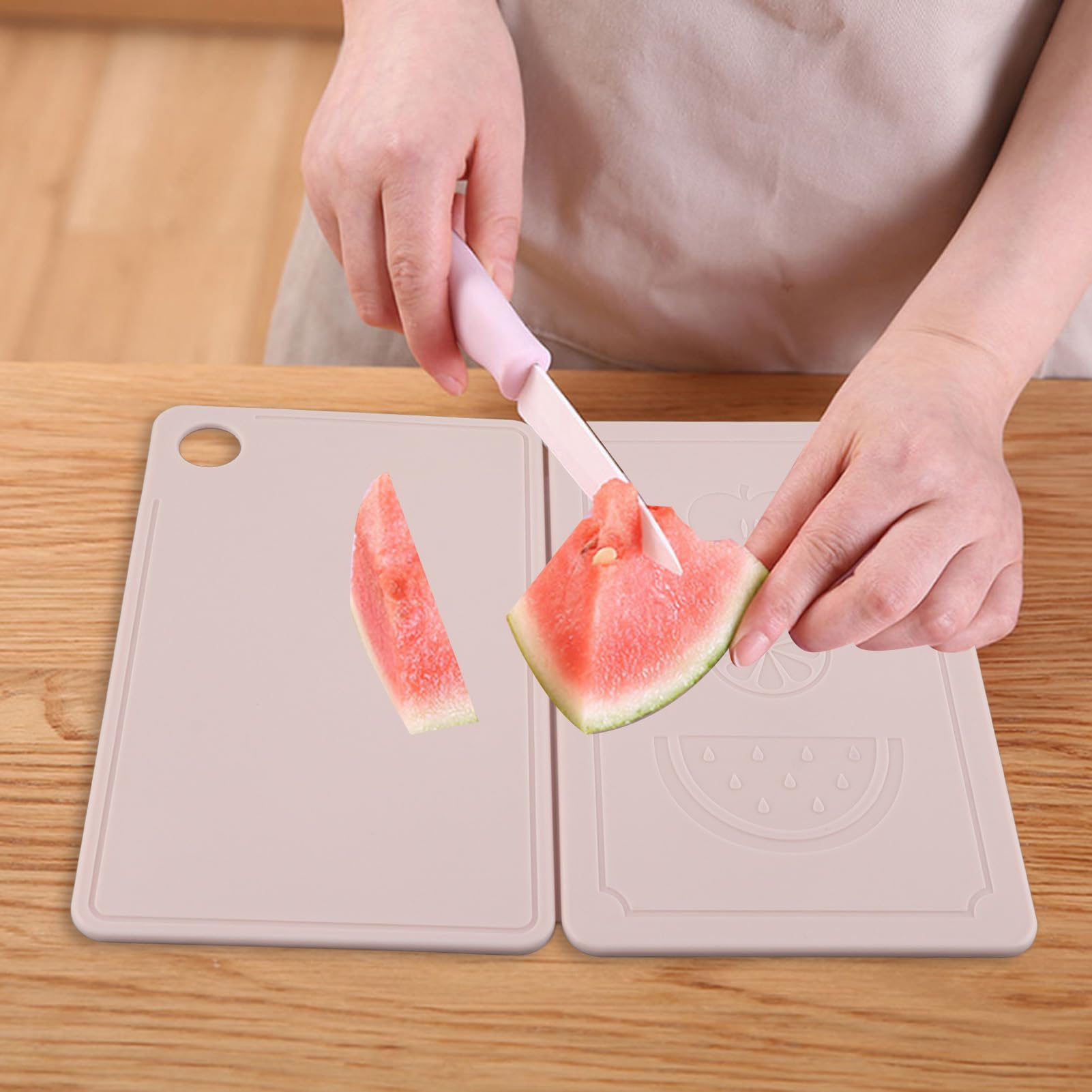 Japanese Folding Cutting Board Cutting Board Multifunctional Tourism Portable Anti-Skid Board Cut Fruits And Vegetables(Pink)
