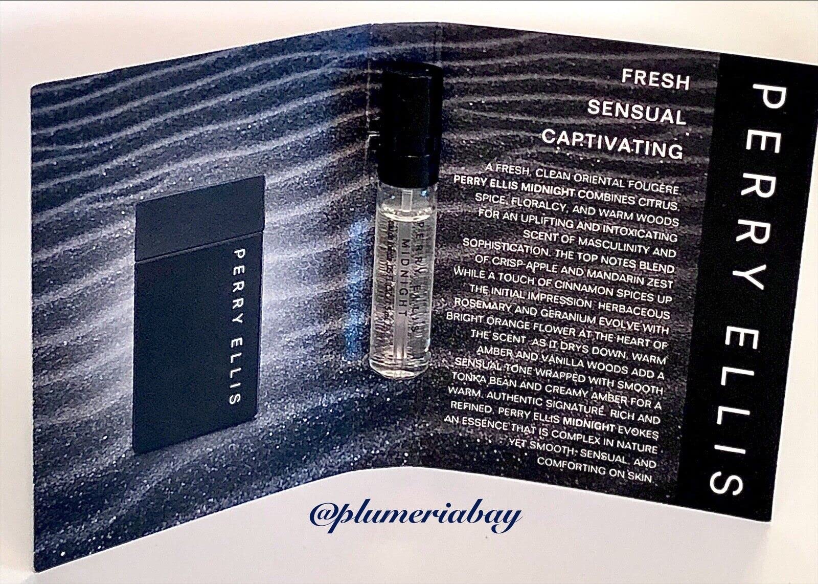 Midnight Eau de Toilette for Men Sample 1.5mL / 0.05oz EDT Cologne