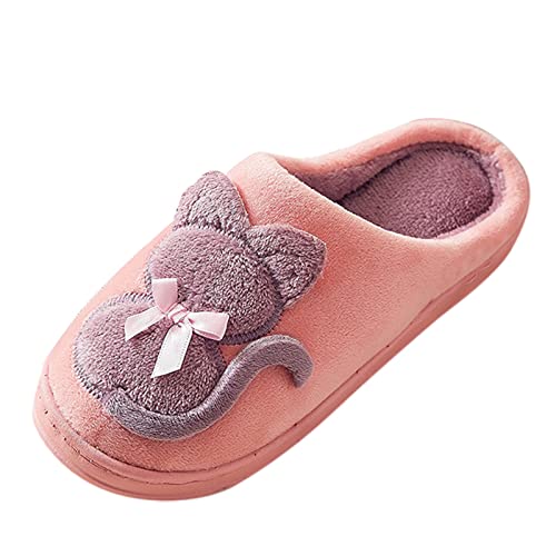 FASDNENDYS house slippers Slippers Shoes Winter Furry Toe Plush Keep SlipOn Warm Open J Slides Sandals Women