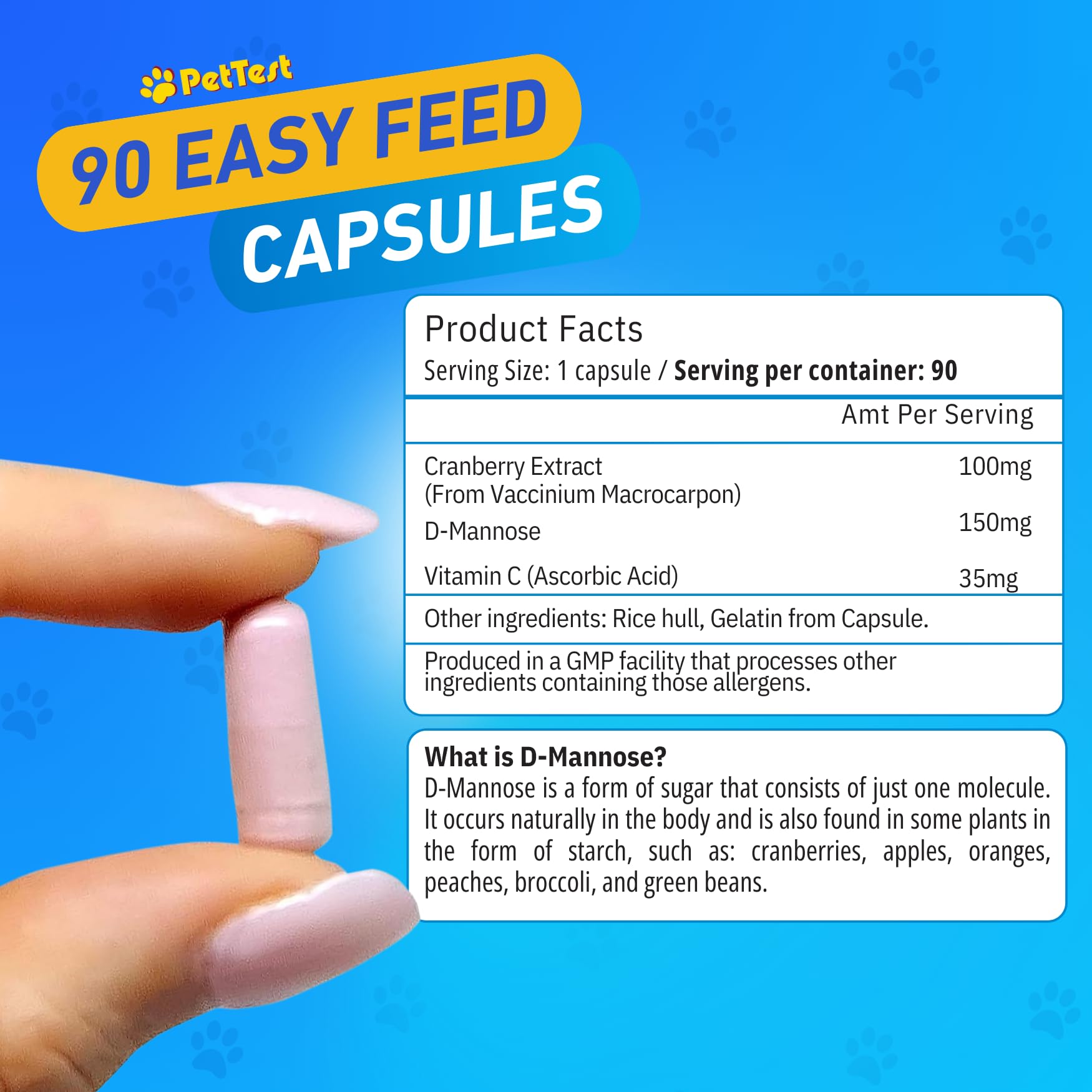 Pet UTI Health Bundle: PetTest UTI Test Strips + D Mannose Cranberry Supplement for Dog UTI Treatment and Cat UTI Remedy - Easy Home Urinary Tract Infection Detection & Support Cats & Dogs
