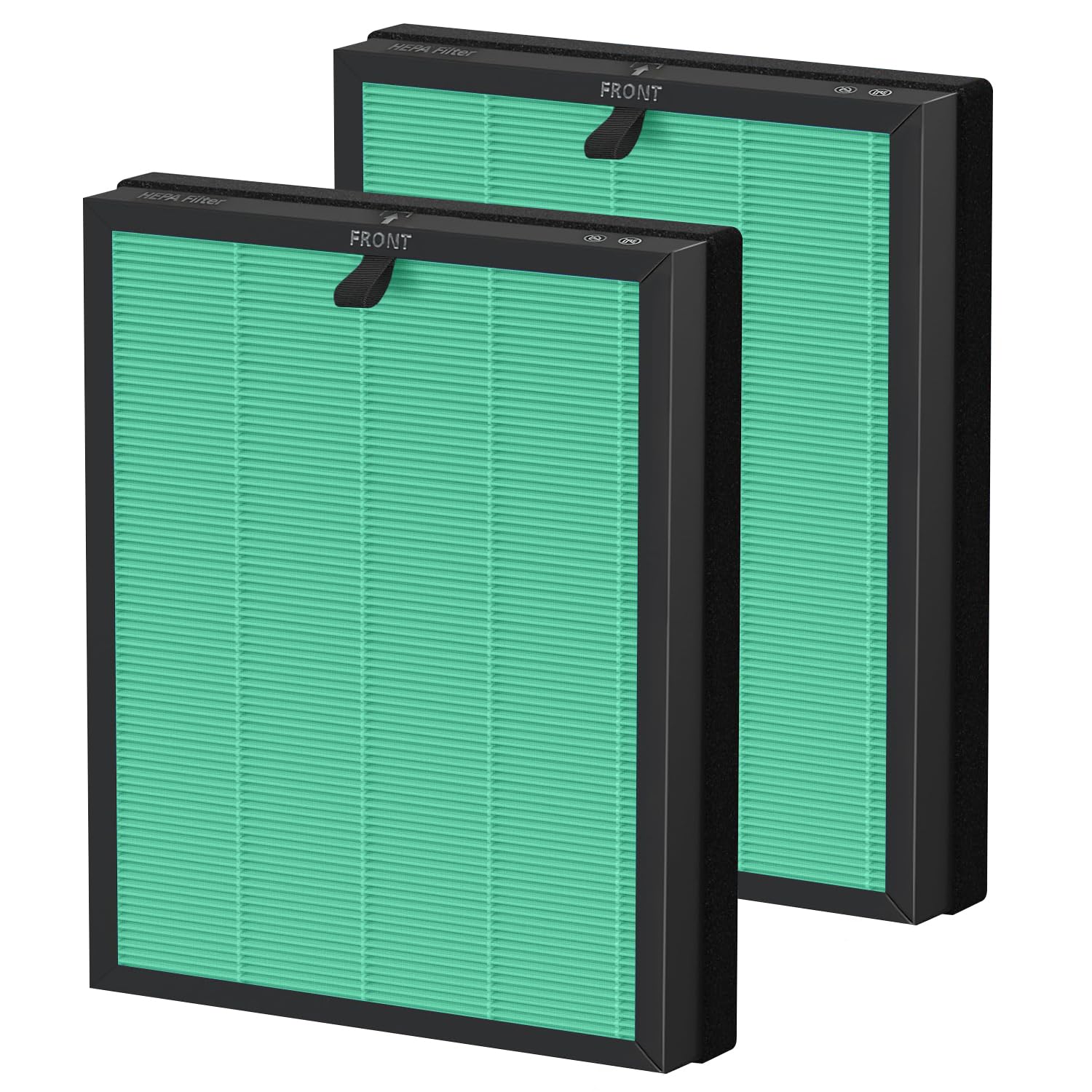 MKD05 Air Filter Replacement Compatible with AROEVE MKD05 Air Purifier, 4-in-1 High-Efficiency HEPA Filter, True HEPA Filter with Activated Carbon Filter, 2 Pack (MKD05-Blue-2Pack)