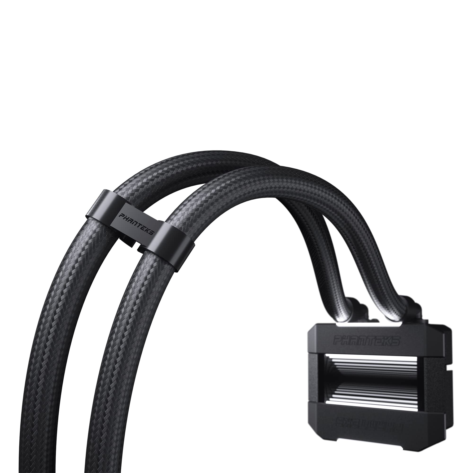Phanteks (PH-GO360T30_DAG02) Glacier One 360T30 Gen 2 D-RGB AIO Liquid CPU Cooler, 360mm Radiator, Infinity Mirror Pump Cap Design, Aluminum Covers, 3X T30-120 Premium High-Performance Fans, Black