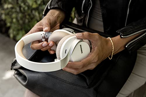 Shure AONIC 40 Over Ear Wireless Bluetooth Noise Cancelling Headphones with Microphone, Studio-Quality Sound, 25 Hour Battery Life, Fingertip Controls, iPhone & Android Compatible - White