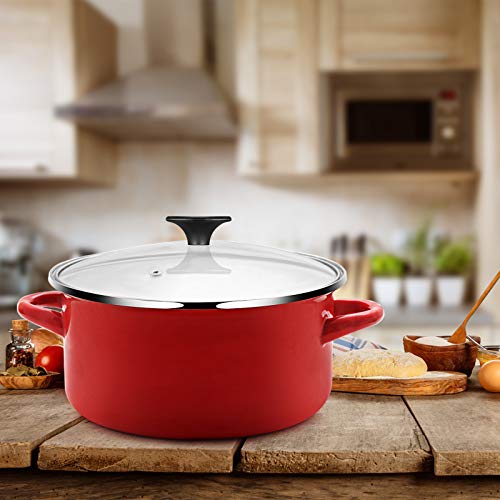 Hotop 4 Sets Pot Lid Handle Dutch Oven Knob Bakelite Replacement Knob Pot Lid Handle Compatible with Le Creuset, Aldi, Lodge and other Enameled Dutch Oven, Black