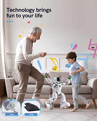Ruko Robot Toys for Kids, Large Smart Remote Control Carle Robots with Voice and App Control, Music, Dance, Record, Programmable, Interactive, Gifts for Kids 4 5 6 7 8 9 Year Old Boys and Girls