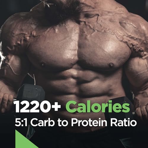 Rule 1 R1 Mass Gainer, Strawberries & Creme - 5.71 Pounds - 40g of All-Whey Protein with 6:1 Carb-to-Protein Ratio - 8 Servings