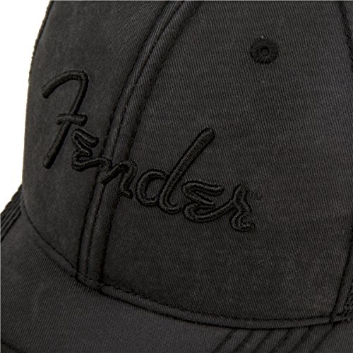 Fender Blackout Trucker Hat, Black, Onesize