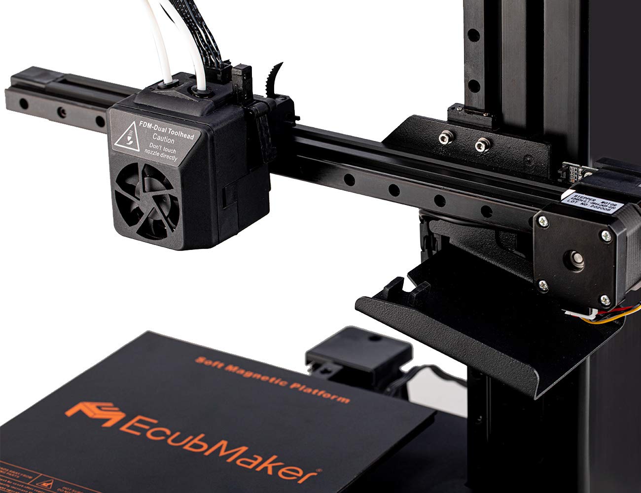 EcubMaker TOYDIY 4-in-1 3D Printer (Dual-Color 3D Printing/Laser Engraving/CNC Carving), Auto Leveling, Upgraded Version(180 x 180 x 180mm)