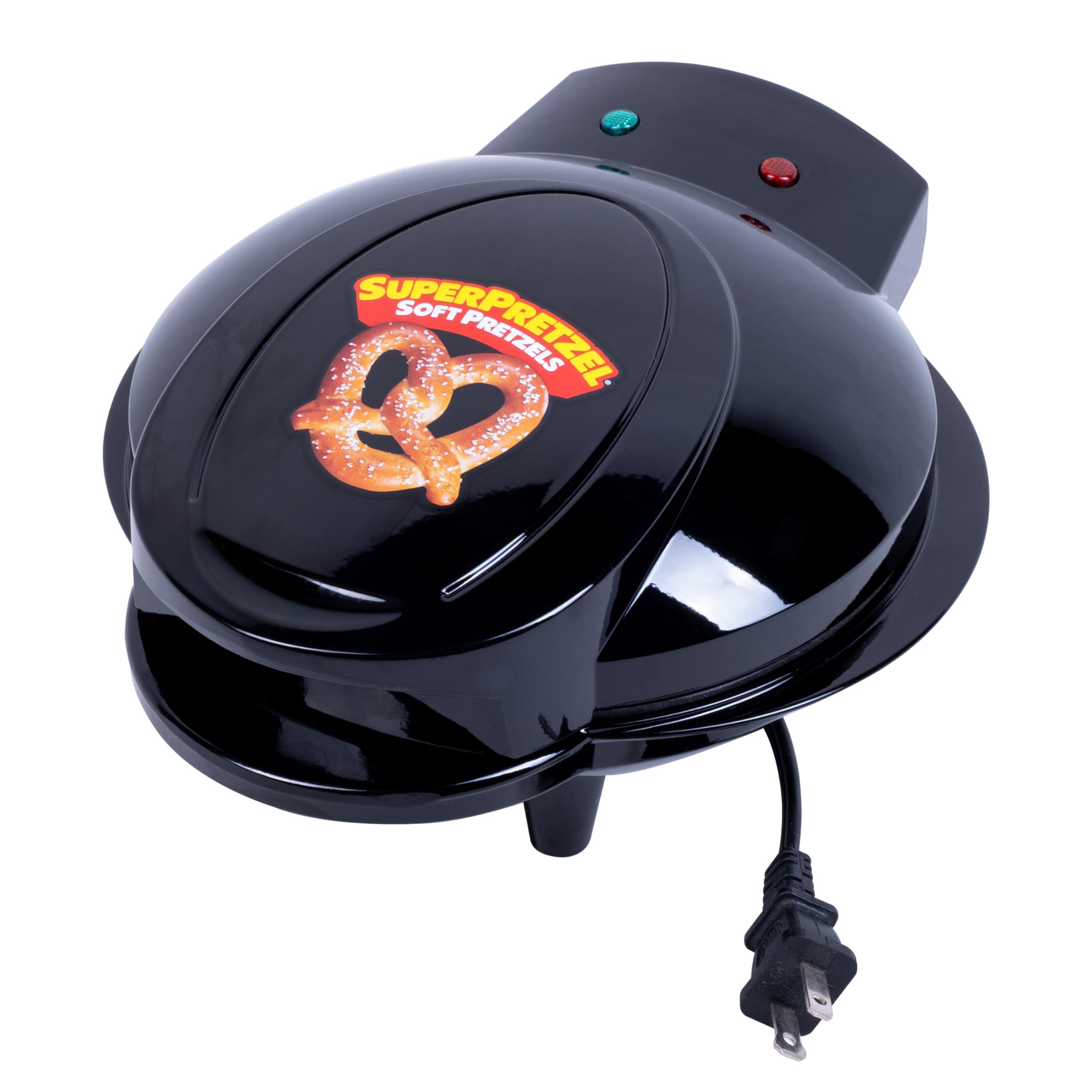 SUPERPRETZEL Pretzel Maker. Soft Pretzel Maker with Cheese Melting Compartment. Creates up to 5 Delicious, Warm Soft Pretzels in Minutes. Officially Licensed SUPERPRETZEL Machine from Fizz Creations.