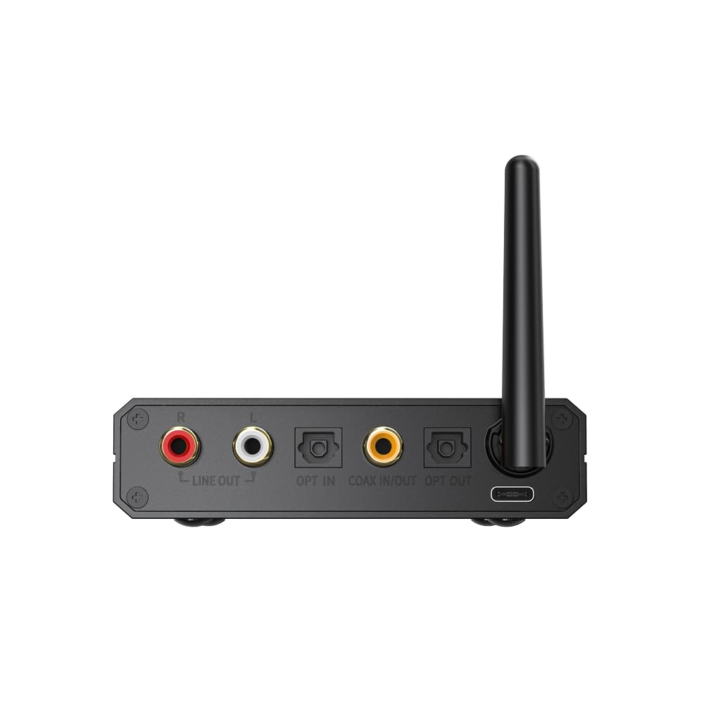 FiiO/JadeAudio BR13 HiFi Bluetooth Receiver with 5.1 LDAC/aptX Low Latency for Home Stereo/TV, USB DAC,High Fidelity 24 bit, RCA Optical Coaxial Output