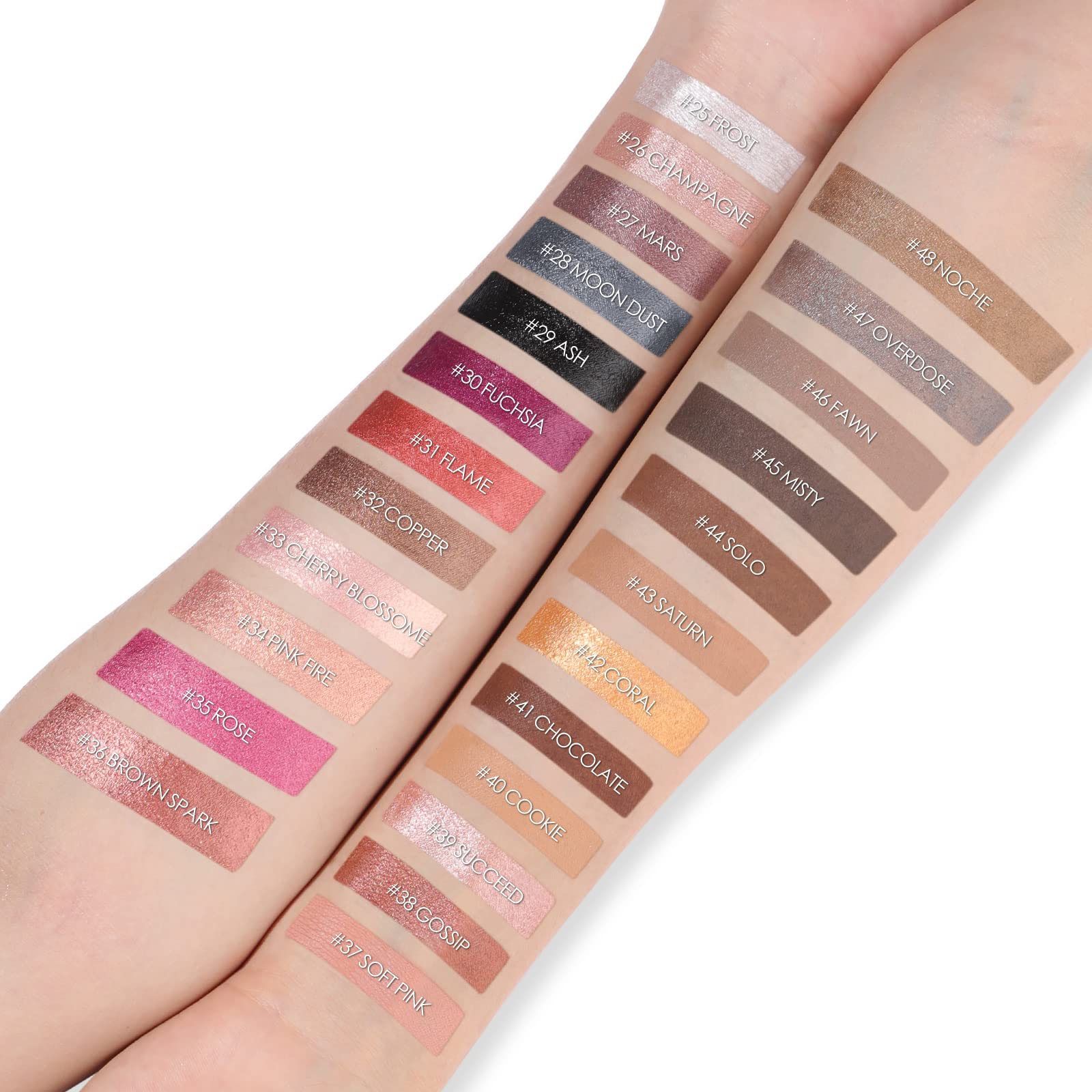 FOCALLURE Shimmer and Matte Cream Eyeshadow Stick,Smooth Brilliant Eye Brightener Pencil,High Pigment Eye Highlighter Pen for Women,Long Lasting Waterproof Eye Shadow and Liners Makeup (FAWN)