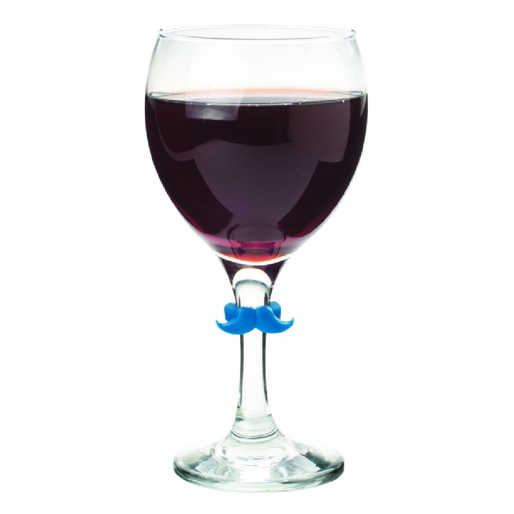 Joie 6pc Mustache Wine Charms