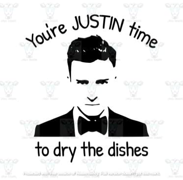JT Justin Gifts, In sync, Funny Housewarming Gift, Kitchen Dish Towel Set, Gift for Best Friend, Boy Band Timber lake