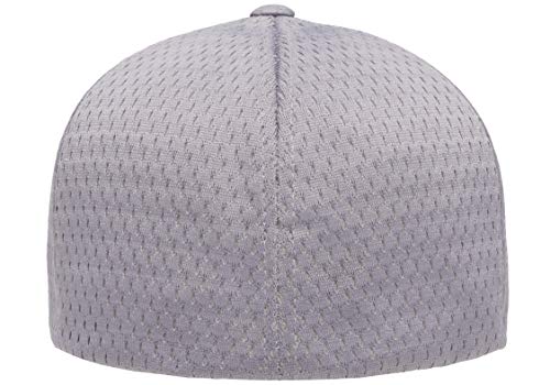 Flexfit mens Athletic Mesh Hat, Silver, One Size US