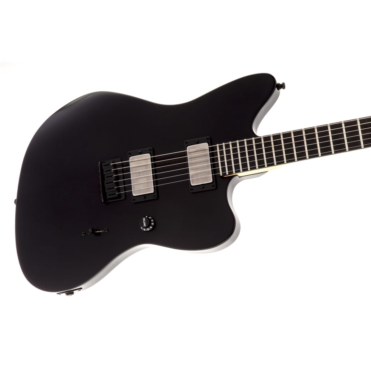 Fender Jim Root Jazzmaster Electric Guitar, Flat Black, Ebony Fingerboard