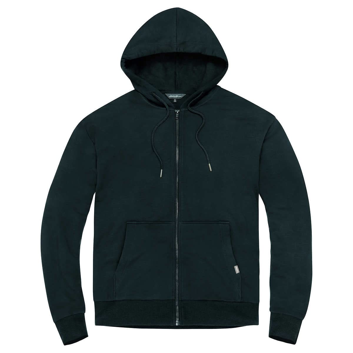 Eddie Bauer Mens Super Soft Heavyweight Full Zip Fleece Hoodie (as1, alpha, x_l, regular, regular, Black)