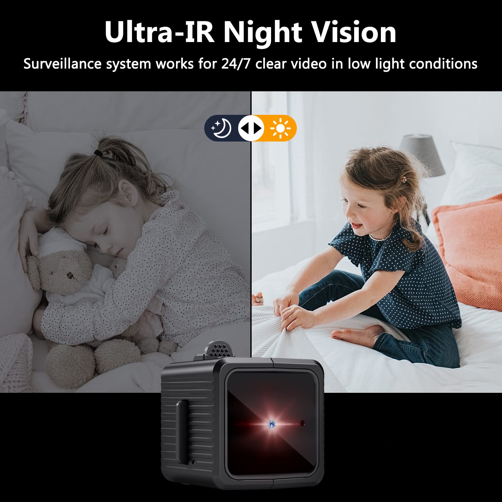 Mini Spy Camera with 32GB Card 1080P Hidden Camera with Motion Detection Night Vision Small Security Camera Portable Surveillance Camera for Home, Office,Outdoor (NO Wi-Fi)