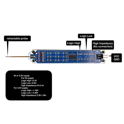 EEEEE UNO R3 (Logic Probe & UNO R3), ATMEGA328P ATMEGA16U2 Digital Logic Tester, Compatible with Arduino IDE