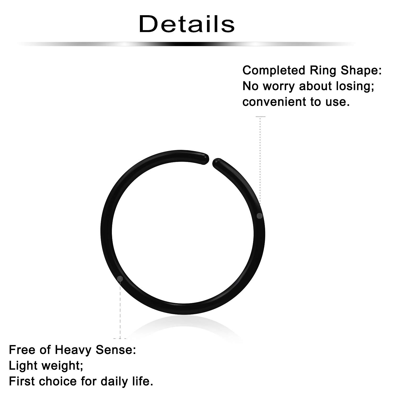Ftovosyo Invisible Plastic Earring Posts Clear Ear Hole Retainer Hoop Earring Studs Clear Ear Spacers Piercing Jewelry for Men Women Kids Sports Work, Silicone Rubber Backs Earnuts