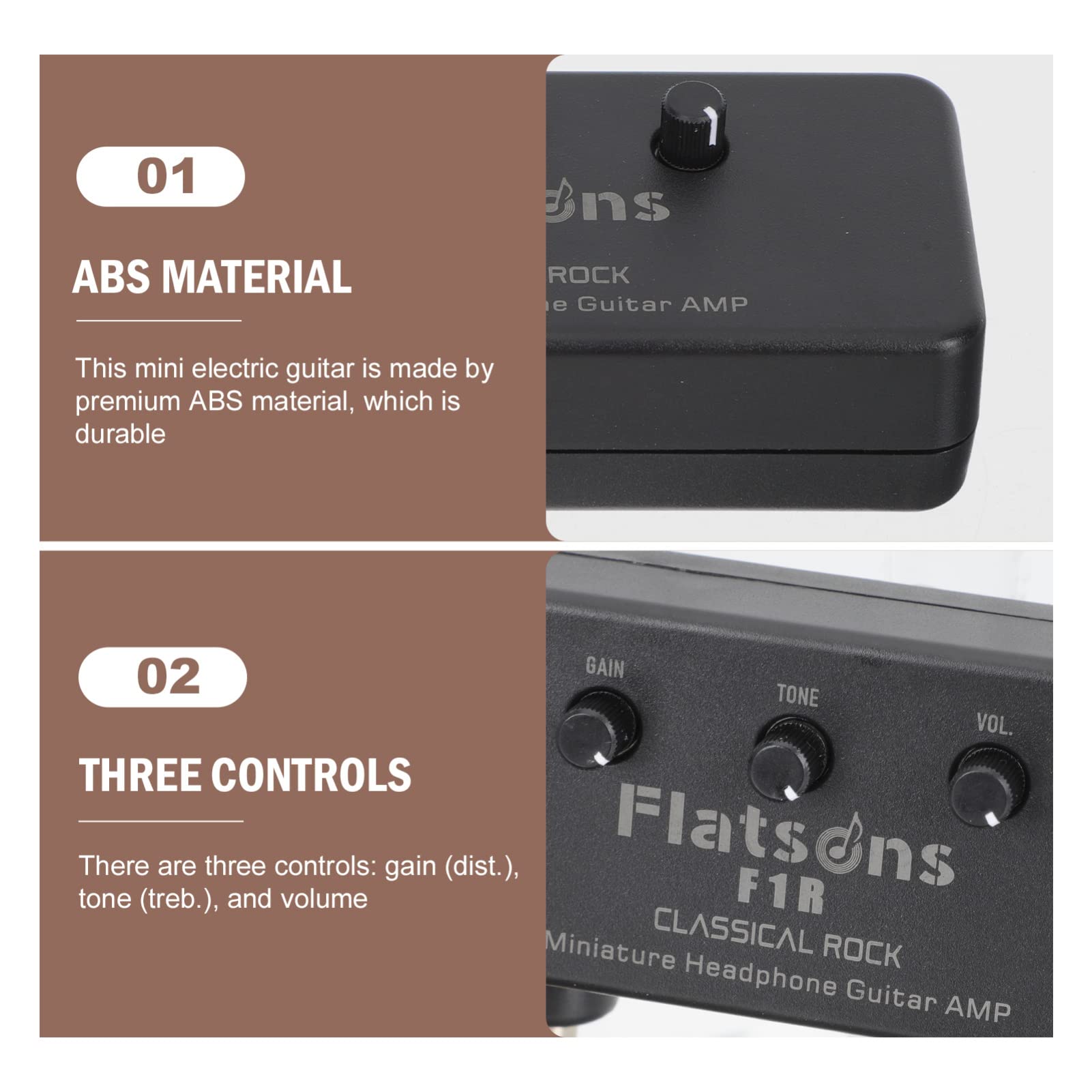 Guitar Amplifier Guitar Speaker Outdoor Amp for Electric Guitar Portable Headphone Amp Rushead Max Guitar Amp Acoustic Guitar Loudspeaker Plug- in Guitar Amp Earphone Abs Tool