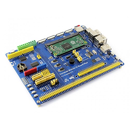 Genuine Compute Module IO Board Plus Development Composite Breakout Board for Developing with Raspberry Pi CM3 CM3L Various Common Use Components Supports Arduino Shields