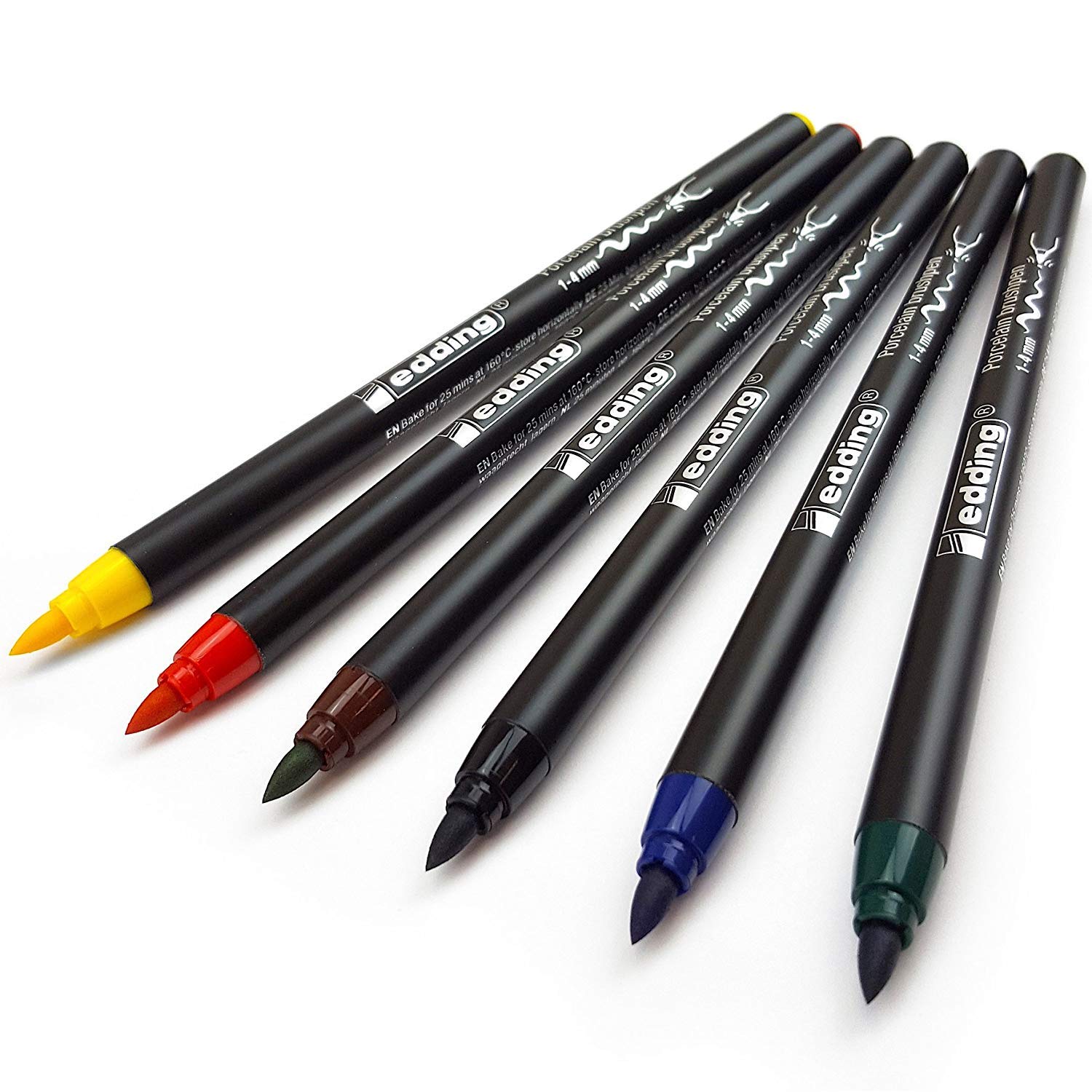 Edding 4200 3 x 6 Porcelain Markers 1-4 mm Assorted Colours