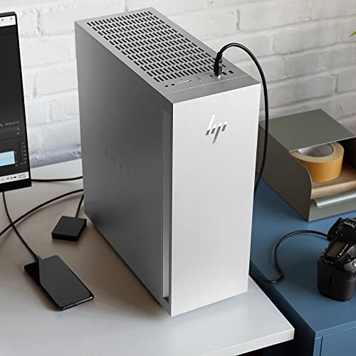 HP Envy TE02 Gaming Desktop Computer - 12th Gen Intel Core i7-12700K 12-Core up to 5.00 GHz Processor, 64GB DDR4 RAM, 256GB NVMe SSD, GeForce RTX 3070 8GB GDDR6 Graphics, Windows 11 Home