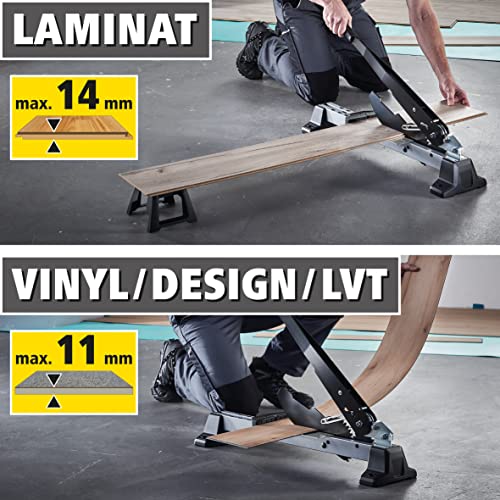 wolfcraft VLC 1000 Vinyl and Laminate Cutter I 6940000 I The professional and powerful cutter power for floorboards up to 14 mm thick