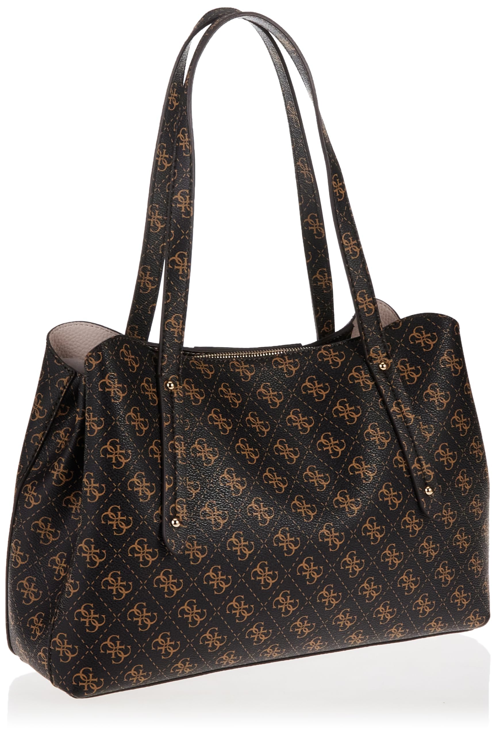 GUESS Eco Brenton Girlfriend Satchel, Almond